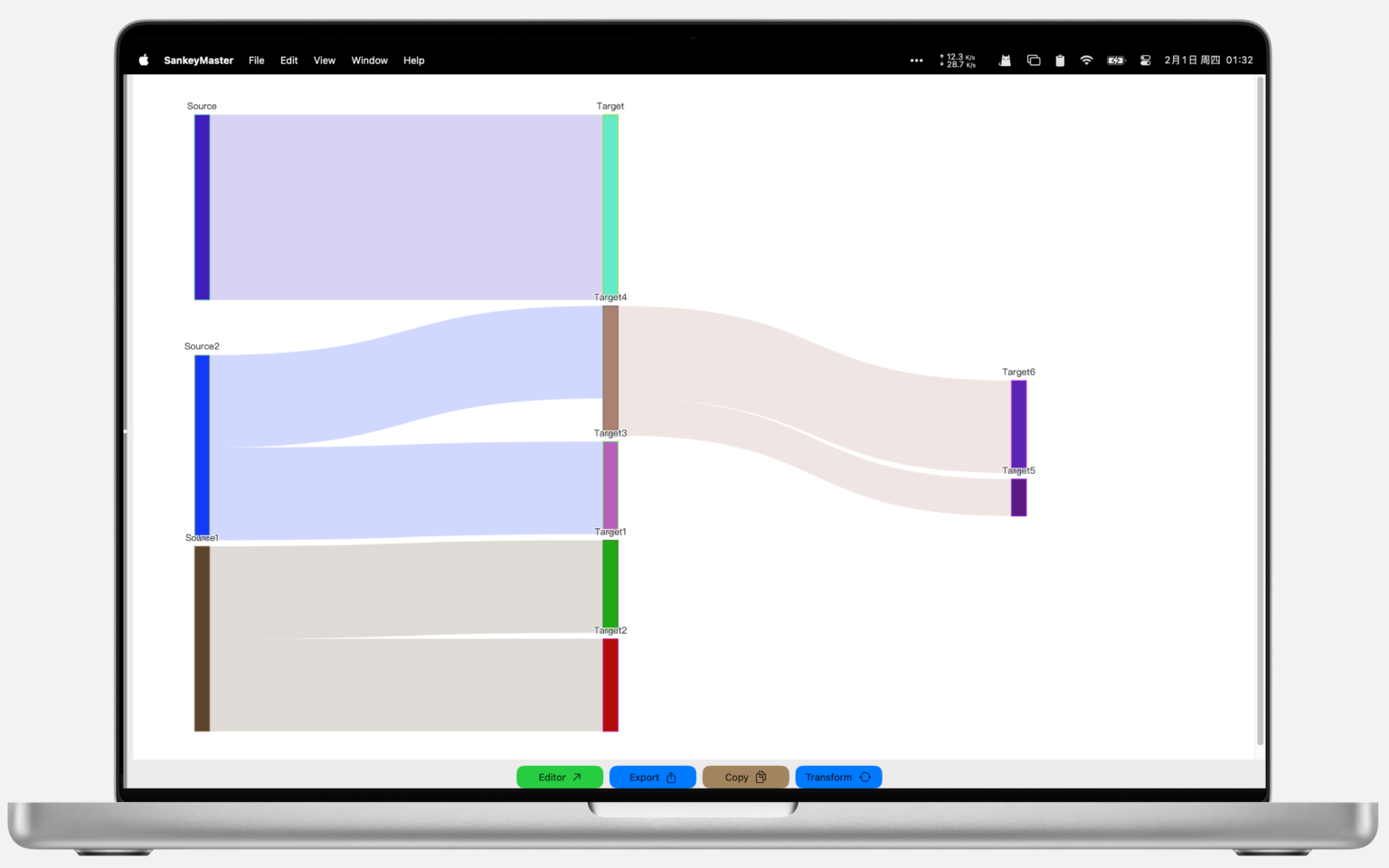 SankeyMaster - Unleash the Power of Sankey Diagrams on iOS and macOS.